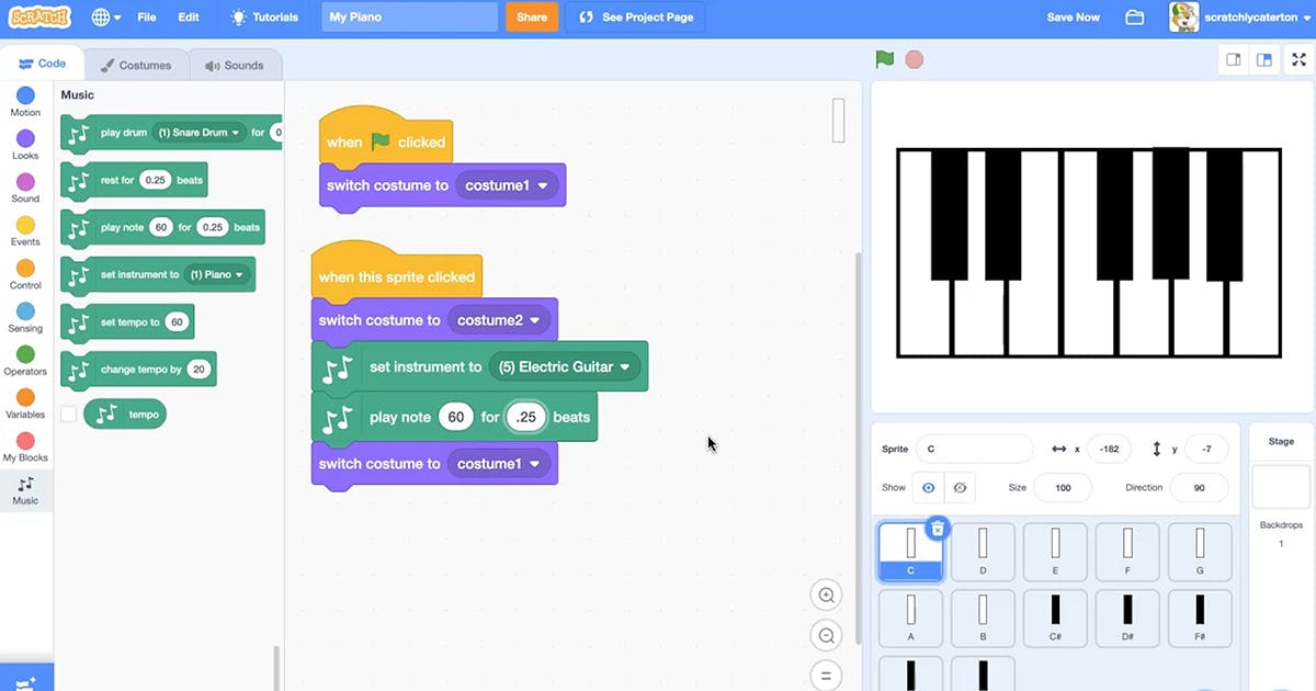 Coding a Digital Piano